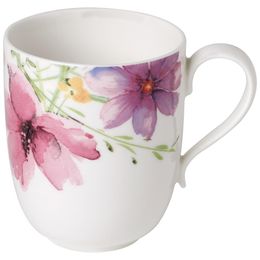 Villeroy & Boch Becher VILLEROY & BOCH "Becher mit Henkel Mariefleur Tea 430 ml bunt", bunt, Porzellan, Trinkgef&auml;&szlig;e, Becher
