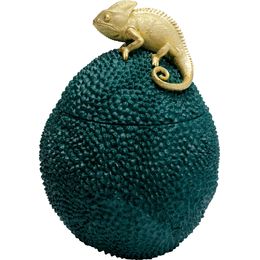 Aufbewahrungsbox KARE DESIGN "Deko Dose Chameleon", gold (goldfarben), B:25cm H:34cm T:25cm, Aufbewahrungsboxen, Aufbewahrungsbox
