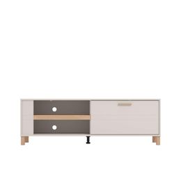TV-Board Home Affaire "Sheffield TV-Bank, TV-Schrank, TV-Lowboard, TV-M&ouml;bel, Breite 157 cm", kashcmir, B:157cm H:52cm T:40cm, Holzwerkstoff, MDF, Sideboards, TV-Board, Klappt&uuml;r, 2D-beschichtetes MDF-Profil, Hei&szlig;pr&auml;gedetails