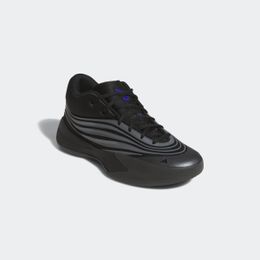 Basketballschuh adidas Performance "DAME X", Damen, Gr. 42,5, schwarz (core schwarz, iron metallic, lucid blau), Synthetik, Textil, Schuhe Basketballschuh, Signature-Schuh von Damian Lillard