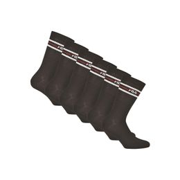 Kurzsocken Fila "Socken 6er Pack", Damen, Gr. 35-38, schwarz, Obermaterial: 80% Baumwolle CO. 18% Polyester PES. 2% Elasthan EL., Socken Kurzsocken