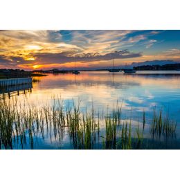 Fototapete papermoon "Folly Beach South Carolina", bunt, B:3,5m L:2,6m, Vlies, Tapeten, Fototapete
