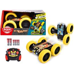 RC-Auto DICKIE TOYS "RC Fire 'n Frost Flippy, RTR", schwarz (schwarz, gelb), Fernlenkfahrzeuge, Kinder, Kunststoff, RC-Auto