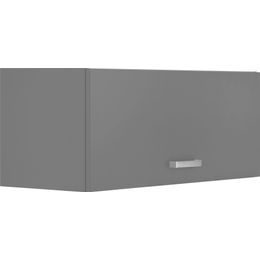 Klapph&auml;ngeschrank Optifit "Parma", grau (basaltgrau), B:90cm H:35,2cm T:34,9cm, Holzwerkstoff, Schr&auml;nke, Klapph&auml;ngeschrank, Breite 90 cm