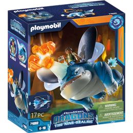 Konstruktions-Spielset Playmobil "Dragons: The Nine Realms - Plowhorn & D'Angelo (71082)", bunt, Spielbausteine, Kinder, Kunststoff, Konstruktions-Spielset, Made in Germany