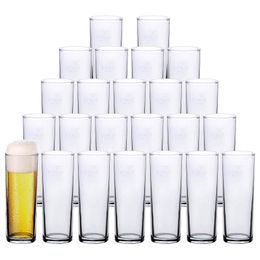 Bierglas Van Well "K&ouml;lschgl&auml;ser geeicht 0,2 l 24er Set transparent", bunt (transparent), 24 tlg., Glas, Trinkgef&auml;&szlig;e, Bierglas