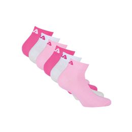 Kurzsocken Fila "Socken 6er Pack", Damen, Gr. 39-42, pink (pink panther), Obermaterial: 75% Baumwolle CO. 23% Polyester PES. 2% Elasthan EL., Socken Kurzsocken