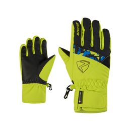 Skihandschuhe Ziener "LEIF-Z GTX glove junior", Damen, Gr. 3, lime, Obermaterial: 100% Polyester; Innenseite: 100% Polyester; Futter: 100% Polyester; Wattierung: 100% Polyester, Handschuhe Skihandschuhe