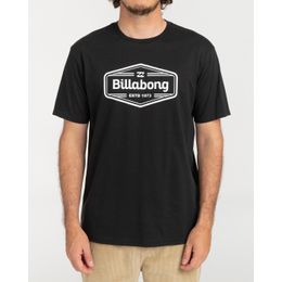 T-Shirt Billabong "Trademark", Herren, Gr. XS, schwarz, 100% Baumwolle, Shirts T-Shirt