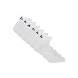 Kurzsocken Fila "Socken 6er Pack", Damen, Gr. 39-42, wei&szlig;, Obermaterial: 75% Baumwolle CO. 23% Polyester PES. 2% Elasthan EL., Socken Kurzsocken