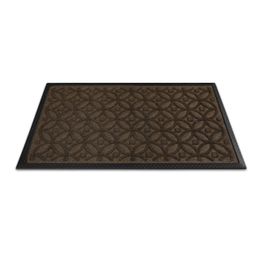 Fu&szlig;matte Wecon Home "Midnight Mosaic", braun, B:60cm H:4mm L:90cm, Polyester, Teppiche, Fu&szlig;matte, pflegeleicht, rutschfest, Ornamente, Innen & Au&szlig;en, Schmutzfangmatte
