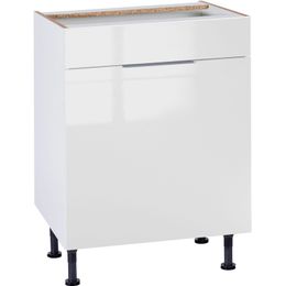 Sp&uuml;lenschrank Optifit "Tara", wei&szlig; (wei&szlig; glanz), B:60cm H:87cm T:58,4cm, Schr&auml;nke, Sp&uuml;lenschrank, Breite 60 cm