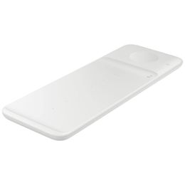 Samsung Smartphone-Ladeger&auml;t "Wireless Charger Trio Pad EP-P6300", wei&szlig;, B:24cm H:8,6cm T:1,55cm, Ladeger&auml;te, Smartphone-Ladeger&auml;t