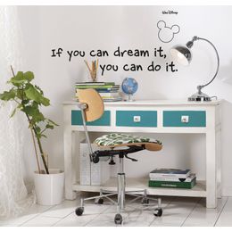 Wandtattoo Komar "Disney You can do it - Gr&ouml;&szlig;e 50 x 70 cm", schwarz, Blumen Disney Wald, Folie, Wandtattoos, Wandtattoo, selbstklebend, Wandsticker, Kinderzimmer