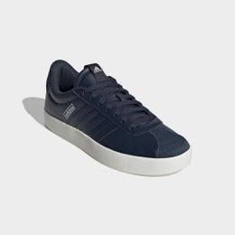 Sneaker adidas Sportswear "VL COURT 3.0", Herren, Gr. 45, blau (aurora ink, aurora ink, grau one), Leder, Synthetik, Schuhe Sneaker, inspiriert vom Desing des adidas samba