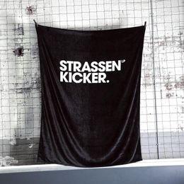Wohndecke Herding "Stra&szlig;enkicker", schwarz, B:150cm L:200cm, Polyester, Wohndecken, Wohndecke, samtweiche Wellsoft-Decke, Kuscheldecke