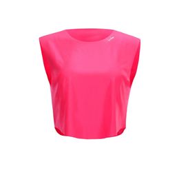 Crop-Top WINSHAPE "AET115", Damen, Gr. S, pink (neon pink), 80% Polyester, 20% Elasthan, Rundhals, Tops Crop-Top, Cropped Functional Light