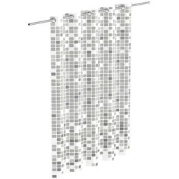 EISL&reg; Duschvorhang EISL "Mosaik GRAU", grau (mosaik grau), B:180cm H:200cm, Polyester, Duschvorh&auml;nge, Duschvorhang, waschbarer Antischimmel Vorhang (H&ouml;he 200 cm), graues Mosaik-Design