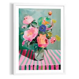 Poster Reinders "Blumen auf dem Tisch", bunt (farbe bild(er): mehrfarbig), B:50cm H:70cm T:2,2cm, Bilder, Poster, Wohnzimmer - Mehrfarbig - MDF - Blumen und Pflanzen - 50x70 cm