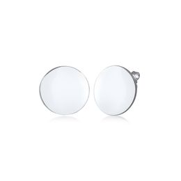 Paar Ohrstecker Elli "Ohrringe Ohrstecker Geo Kreis Basic Trend Unisex 925er Silber", silber, Ohrringe, Damen, ohne Stein, Silber 925 (Sterlingsilber), Paar Ohrstecker