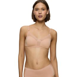 B&uuml;gelloser BH Triumph "Shape Smart", Damen, Gr. 1, N-Gr, beige (neutral beige), Microtouch, Obermaterial: 69% Polyamid, 31% Elasthan, unifarben, BHs B&uuml;gelloser BH, gl&auml;ttend, vorgeformte Cups, weich und leicht formend