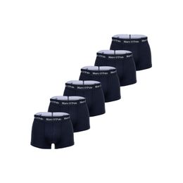 Marc O'Polo Boxershorts MARC O'POLO "Boxershort 6-PACK TRUNK 6er Pack", Herren, Gr. M, blau (navy), Obermaterial: 95% Baumwolle CO(Bio). 5% Elasthan EL., Unterhosen Boxershorts
