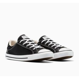 Sneaker Converse "CHUCK TAYLOR ALL STAR DAINTY LUCKY LEATHER", Herren, Gr. 38, schwarz-wei&szlig; (schwarz, wei&szlig;, schwarz), Leder, Schuhe Sneaker