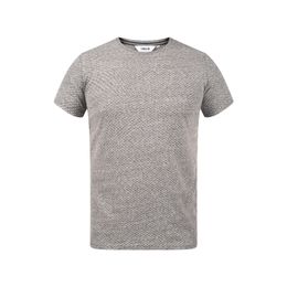 !Solid T-Shirt SOLID "T-Shirt SDAlarico", Herren, Gr. S, grau (gre melang), Obermaterial: 50% Polyester PES. 38% Baumwolle CO. 12% Viskose CV., Shirts T-Shirt