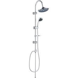 EISL&reg; Brausegarnitur EISL "SOMMERREGEN", grau (chromfarben), H:102cm, Kunststoff, Metall, Brausegarnituren, Brausegarnitur, bis zu 50% Wasserersparnis, Duschsystem mit Regendusche ohne Armatur