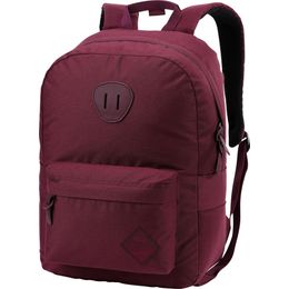 Freizeitrucksack Nitro "Urban Classic", Jungen, Gr. B/H/T: 30cm x 45cm x 15cm, rot (wine), Nylon, Polyester, Polyethylen, Basic, Rucks&auml;cke Freizeitrucksack, Daypack mit Laptopfach, Alltagsrucksack, Schulrucksack