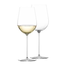 Wei&szlig;weinglas ZWIESEL GLAS "Wei&szlig;weingl&auml;ser VUELO 517 ml 2er Set transparent", bunt (transparent), B:8,9cm H:23,7cm &Oslash;:8,9cm, Glas, Trinkgef&auml;&szlig;e, Wei&szlig;weinglas, Sp&uuml;lmaschinengeeignet
