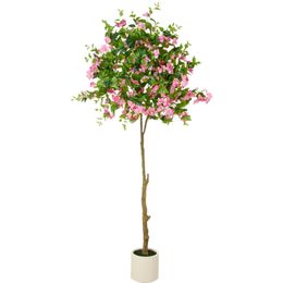 Kunstbaum Creativ green "Bougainvillea", pink (pink, creme), H:240cm, Kunststoff, Kunstpflanzen, Kunstbaum, mit zahlreichen Bl&uuml;ten