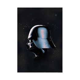 Bild Komar "Star Wars Classic Helmets Vader", schwarz-wei&szlig; (farbe bild(er): schwarz, wei&szlig;), B:30cm H:40cm, Holz, Papier, Bilder, Bild, Wandbild zur Dekoration im Kinderzimmer - ohne Rahmen