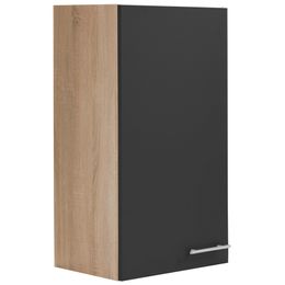 H&auml;ngeschrank Optifit "Kalmar", grau (anthrazit), B:50cm H:90cm T:35cm, Schr&auml;nke, H&auml;ngeschrank
