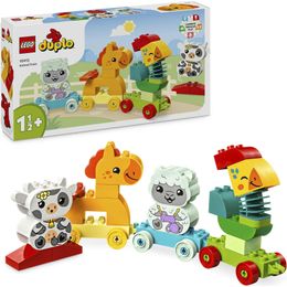 Konstruktionsspielsteine Lego "Tierzug (10412), DUPLO My First", bunt, Spielbausteine, Baby, Kunststoff, Konstruktionsspielsteine, Made in Europe, Topseller