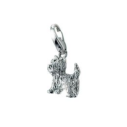 Charm-Einh&auml;nger "Charm Hund, Silber 925", silber, Giorgio Martello MILANO, Charms, Damen, Silber 925 (Sterlingsilber), Charm-Einh&auml;nger