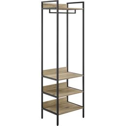 Garderobenschrank OTTO HOME "Tayler", naturfarben, B:52cm H:180cm T:40cm, FSC-zertifizierter Holzwerkstoff, Schr&auml;nke, Garderobenschrank, pflegeleichte Melaminoberfl&auml;che, Metallgestell, nat&uuml;rliche ABS-Kanten