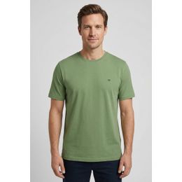 T-Shirt Fynch-Hatton, Herren, Gr. M, avocado, Jersey, Obermaterial: 100% Baumwolle, bestickt, unifarben, normal h&uuml;ftbedeckend, Rundhals, Shirts T-Shirt, normale Passform, Kurzarm, h&uuml;ftbedeckende L&auml;nge, aus Baumwolle