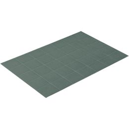 Badematte Vossen "&raquo;Pratos&laquo;", gr&uuml;n (sage), H:12mm, Baumwolle, Badematten, Badematte, Badteppich, Uni Farben, Rauten Design
