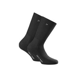 Kurzsocken Rohner Socks "Socken 2er Pack", Damen, Gr. 42-44, schwarz, Obermaterial: 42% Wolle mw. 41% Polyamid PA. 15% Polypropylen PP. 2% Elasthan EL., Socken Kurzsocken
