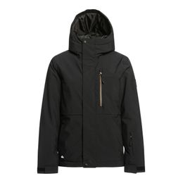 Snowboardjacke Quiksilver "Mission", Jungen, Gr. 10(140-148cm), schwarz (true schwarz), 100% Recyceltes Polyester, Jacken Snowboardjacke