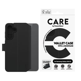 CARE BY PANZERGLASS Handyh&uuml;lle "Feature Wallet Case w. Kickstand Samsung Galaxy A56 5G", schwarz, Samsung Galaxy A56 5G, H&uuml;llen, Backcover, Schutzh&uuml;lle, Handyschutzh&uuml;lle, Case, Schutzcase, sto&szlig;fest, Handyh&uuml;lle