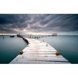 Fototapete papermoon "Photo-Art JORGE FETEIRA, LETZTER PFAD", bunt, B:4,5m L:2,8m, Vlies, Tapeten, Fototapete