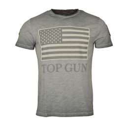 T-Shirt Top Gun "T-Shirt Search TG20191024", Damen, Gr. XL, grau (anthrazit), Obermaterial: 100% Baumwolle CO., Shirts T-Shirt