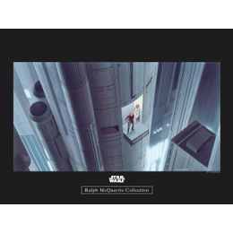 Bild Komar "Star Wars Classic RMQ Escape Plan", bunt (farbe bild(er): bunt), B:40cm H:30cm, Holz, Papier, Bilder, Bild, Wandbild zur Dekoration im Kinderzimmer - ohne Rahmen