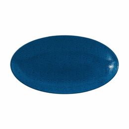 Servierplatte Seltmann Weiden "Servierplatte Life Fashion 33x18 cm", blau (classic blau), L:32,9cm, Porzellan, Servierplatten, Servierplatte