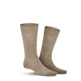 Socken Kunert "Socke Gary", Herren, Gr. 39-42, grau (beige, meliert 8320), Obermaterial: 70% Schurwolle WV. 20% Baumwolle CO. 8% Polyamid PA. 2% Elasthan EL., Socken Socken