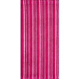 Badetuch Egeria "Combi Stripes", pink, B:70cm L:140cm, Walkfrottee, Obermaterial: 100% Baumwolle, Handt&uuml;cher, Badetuch, mit feinen Streifen, 100% Baumwolle