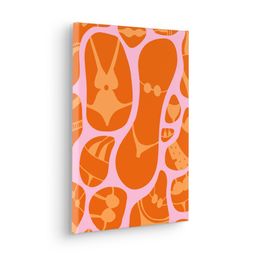 Leinwandbild Komar "Bikinis - Gr&ouml;&szlig;e 30 x 40 cm", orange (farbe bild(er): orange, gelb, rosa), B:30cm, Holz, Papier, Bilder, Leinwandbild, Keilrahmenbild mi Echtholzrahmen