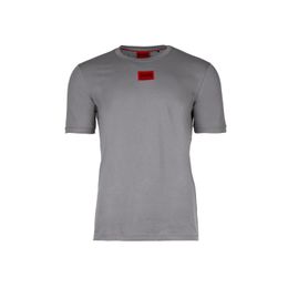 T-Shirt Hugo "T-Shirt Diragolino212 1er Pack", Herren, Gr. S, grau (grau (medium grau 034)), Obermaterial: 100% Baumwolle CO., Shirts T-Shirt